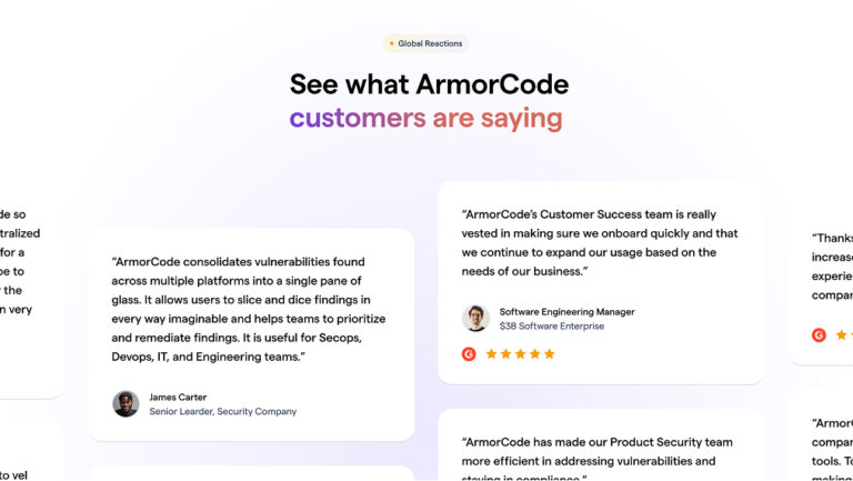 Cybersecurity Website Redesign for ArmorCode | Fixel Design Agency